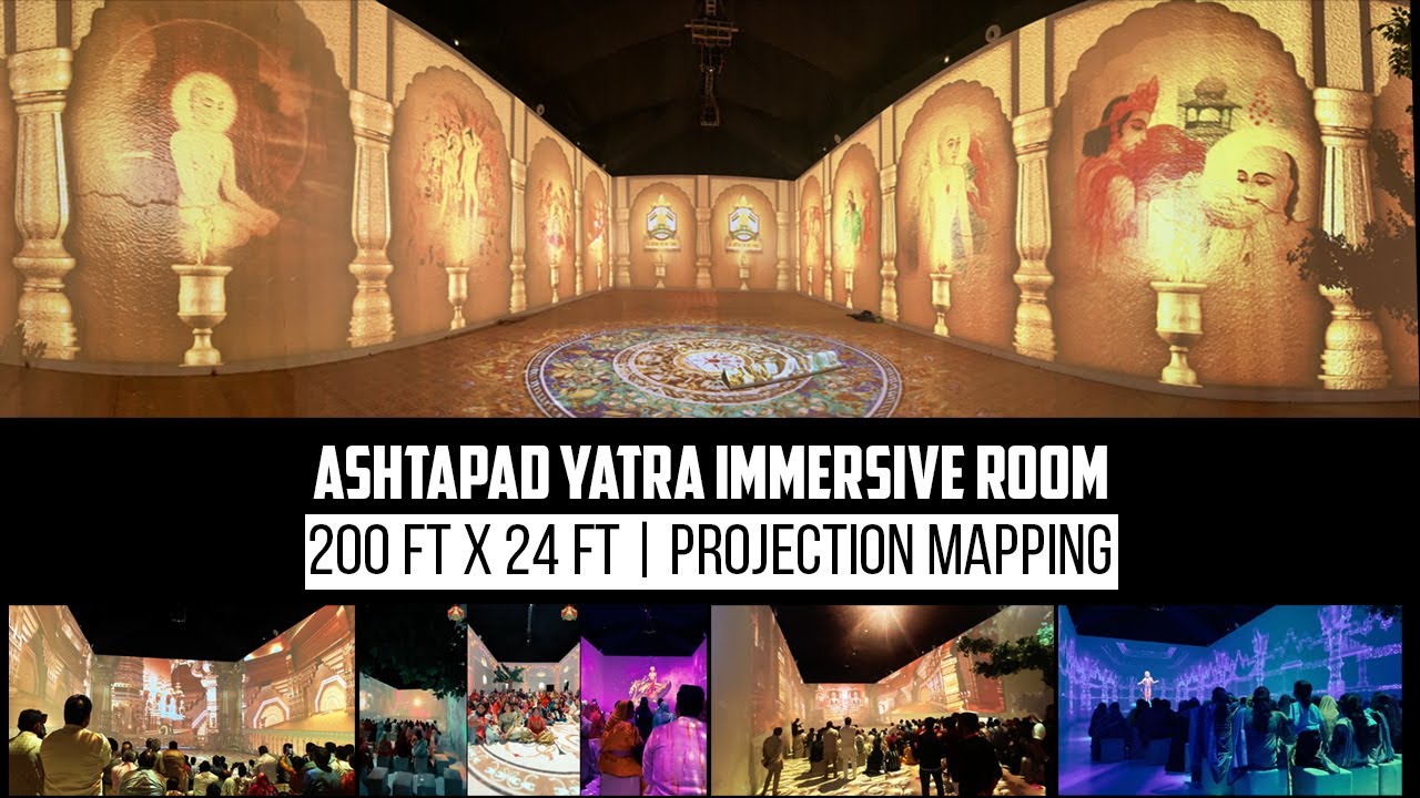 Ashtapad trith yatra Immersive Room | 200 Ft x 24 Ft | Hardik Kapadia | FEELLUSION - YouTube