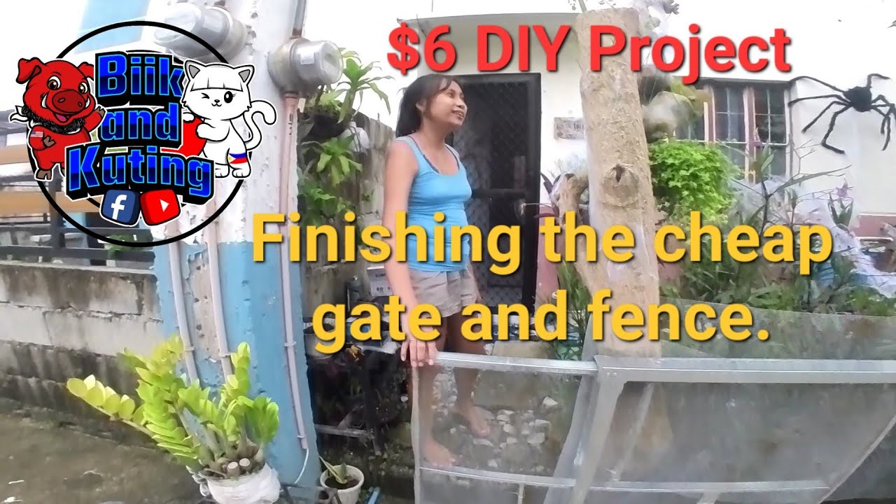 Finished building cheap gate and fence in the Philippines 🇵🇭 $6 for ...