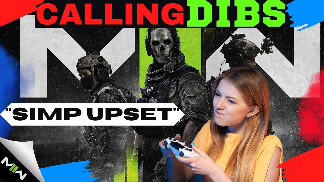 SIMP Gets Upset in Call of Duty MW2 Cause I call Dibs on a Gamer Girl ...