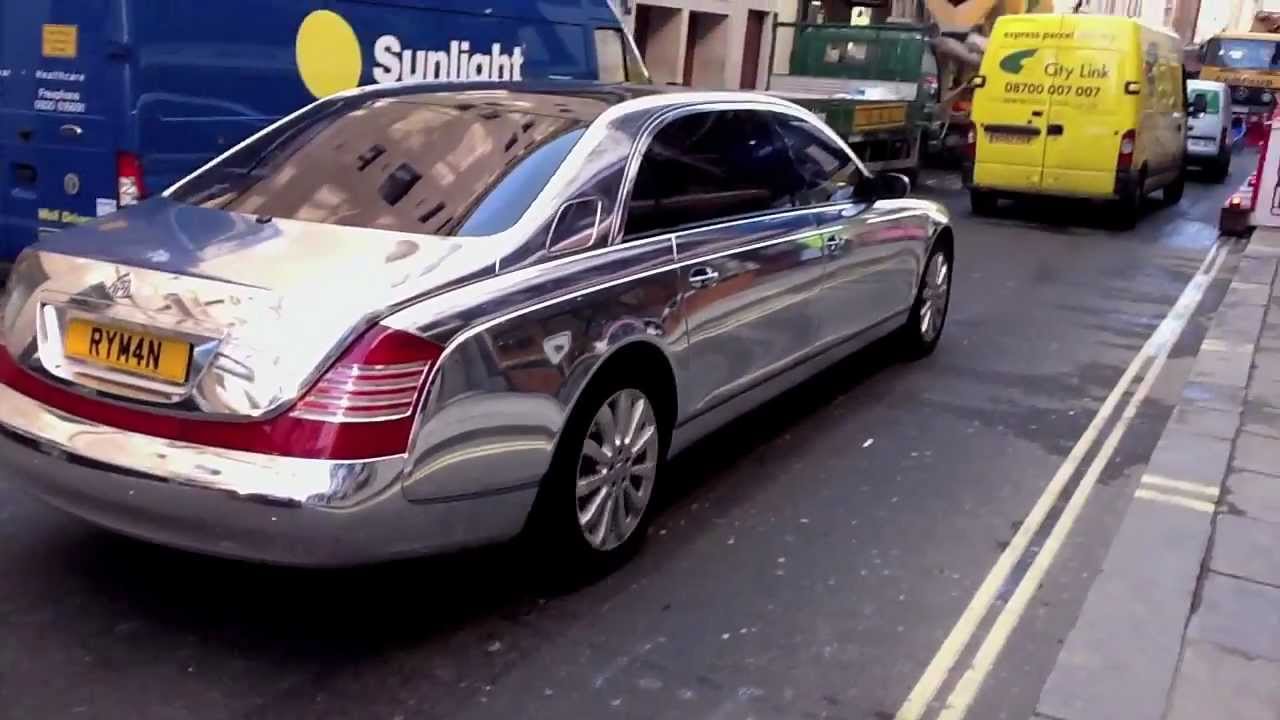 Maybach with Chrome Paintjob - YouTube