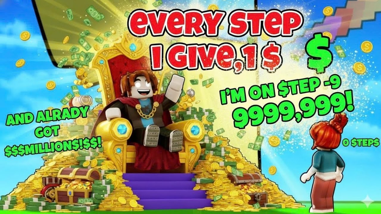 "Every Step = $1 in Roblox… But I Broke the Game" - YouTube