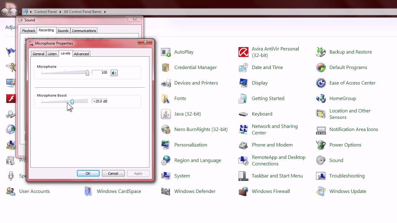 Kako podesiti mikrofon (Windows 7) - YouTube