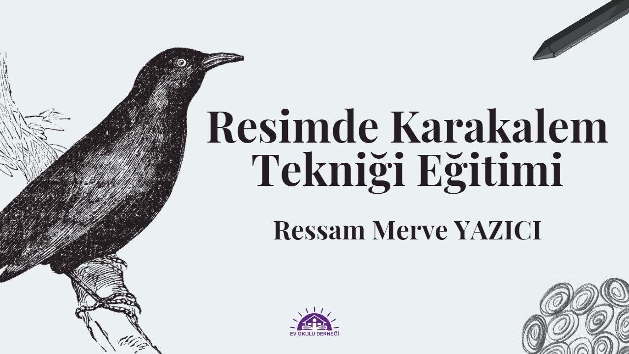 Resimde Karakalem Tekniği Eğitimi 8. Ders - Merve YAZICI - YouTube