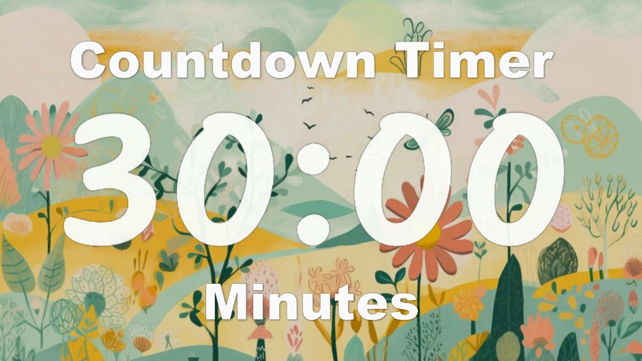 30 Minute Timer Spring Background - YouTube