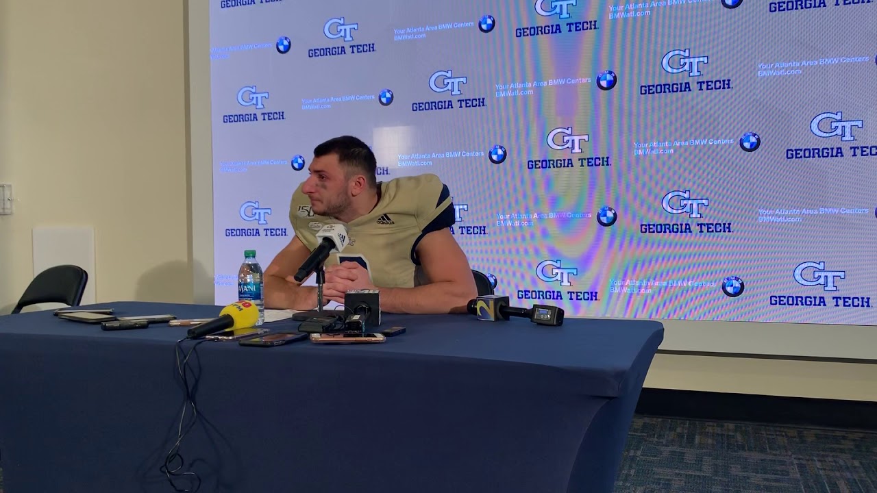 JOL TV: GT TE Tyler Davis post-UGA - YouTube
