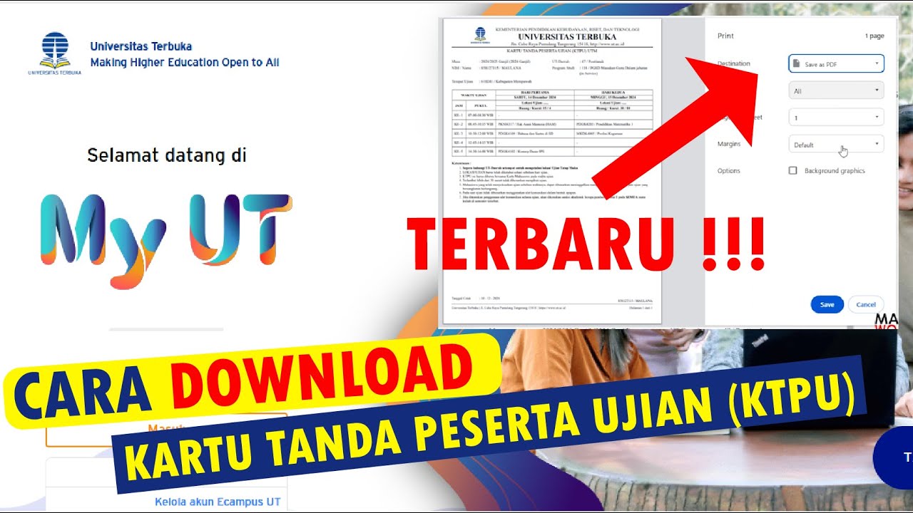 Cara Download Kartu Tanda Peserta Ujian (KTPU) Universitas Terbuka di ...