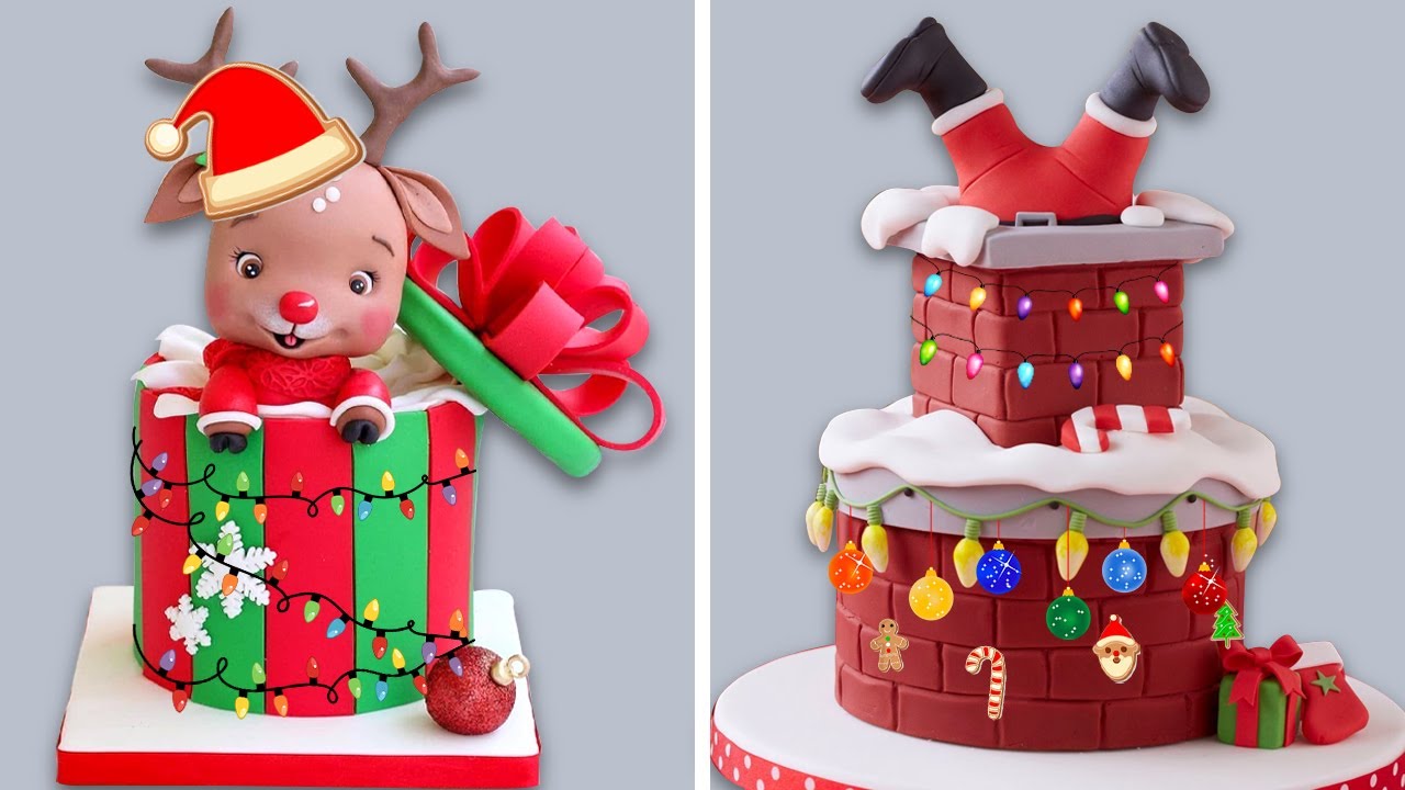 1 Hour Relaxing ⏰ Perfect Cake Decorating Ideas Themed Christmas 🎄 ...