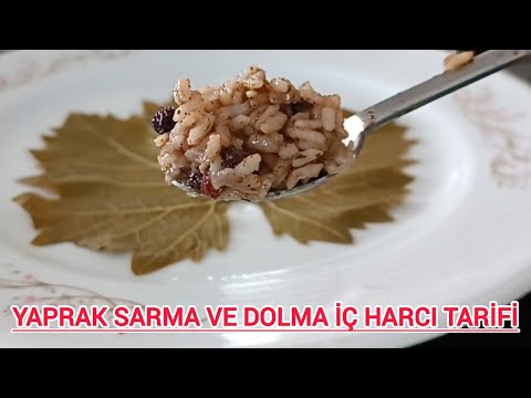 🔴 İSTANBUL USULÜ ZEYTİNYAĞLI SARMA VE DOLMA İÇ HARCI NASIL YAPILIR ❓ ÇOK LEZZETLİ İÇ HARCI TARİFİ 💯