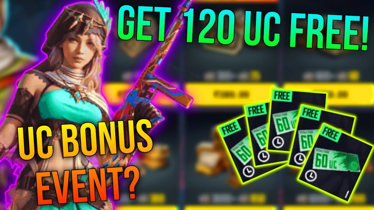Get 120 UC Free In BGMI 😱 || UC Bonus Event Kab Ayega? 60 UC RP Voucher || BGMI News #63 - YouTube