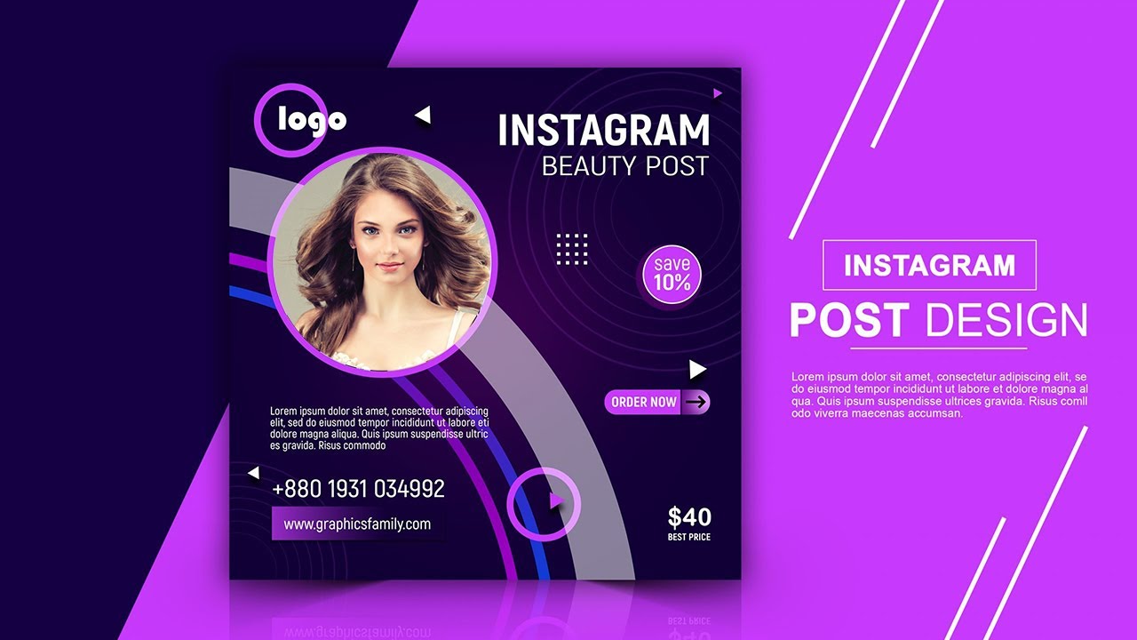 Creative Instagram Post Banner Design || Adobe Illustrator Tutorial ...