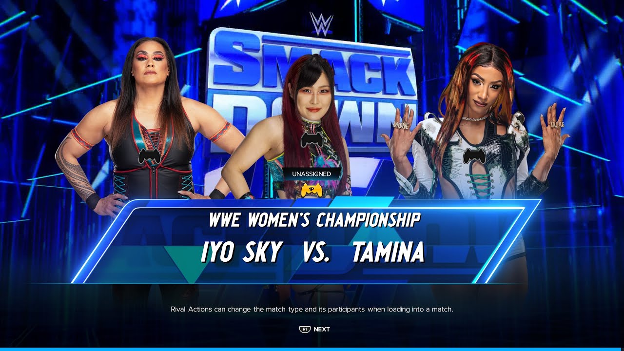 WWE 2K24 | IYO SKY VS TAMINA- WWE WOMEN’S CHAMPIONSHIP | MERCEDES MONE ...