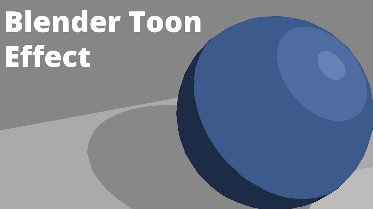 Blender Toon Effect - YouTube