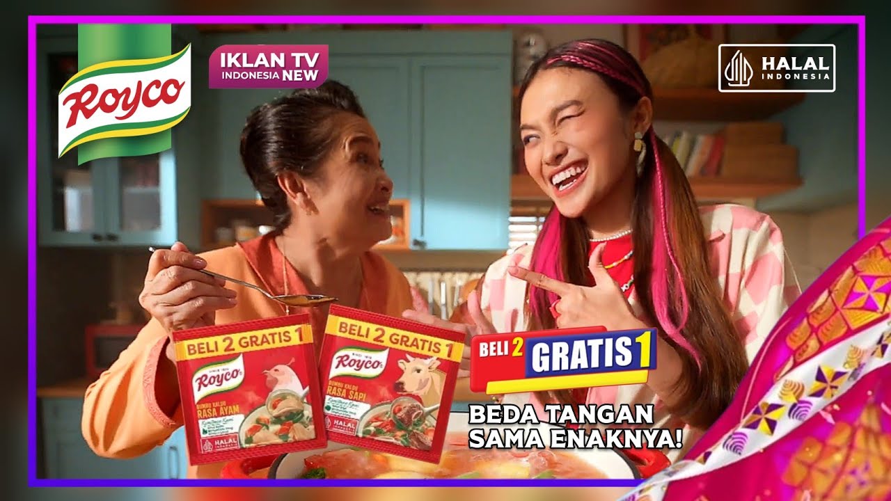 TVC Iklan Royco "Beda Tangan, Sama Enaknya" + Promo Beli 2 Sachet ...