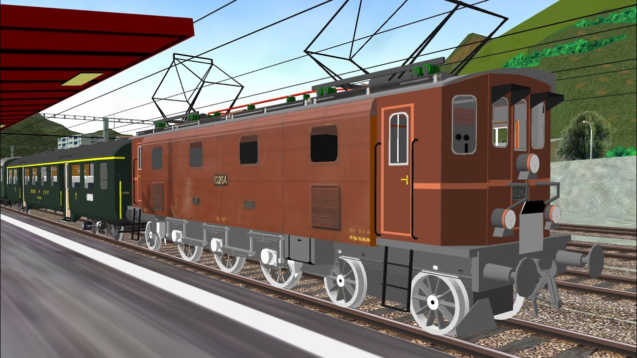 Open Rails SBB Historic Ae 3/6 III. - YouTube