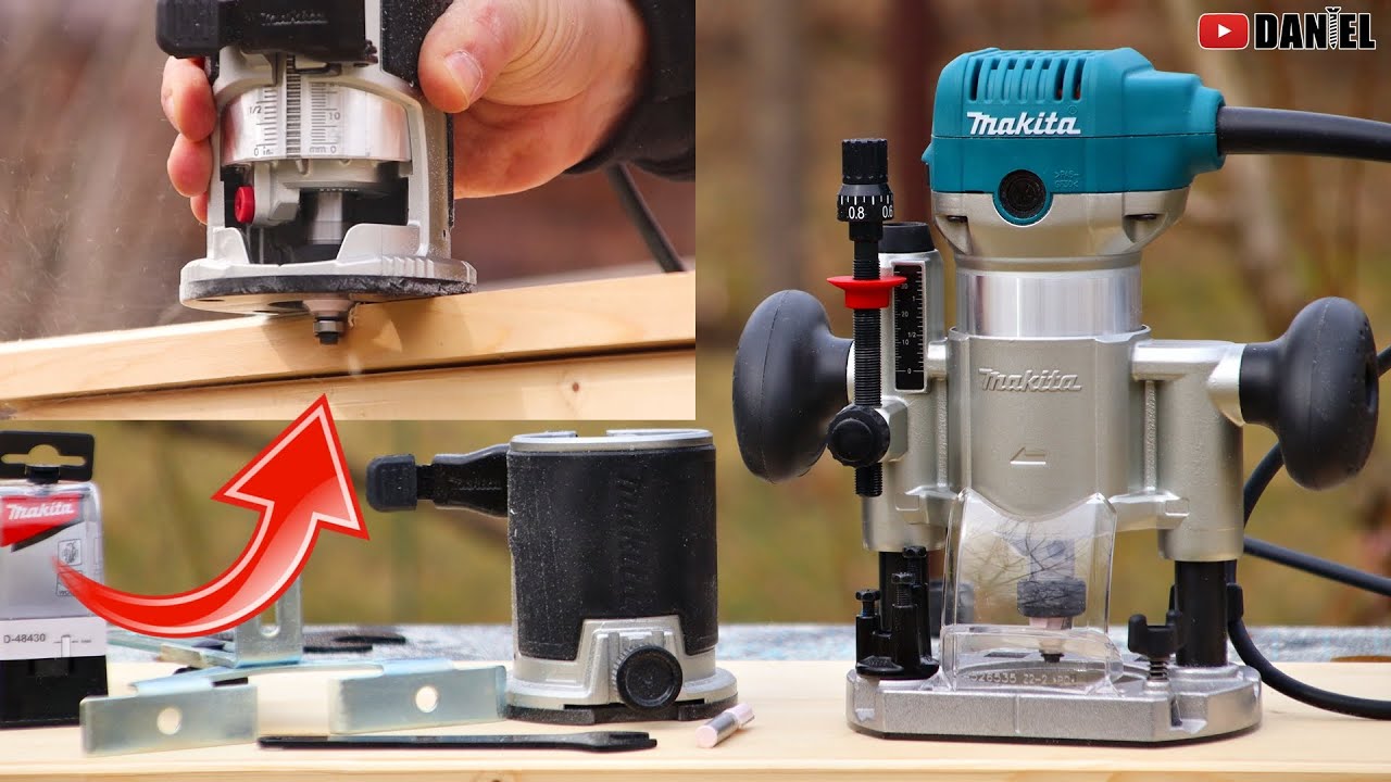 Masina de frezat lemn multifunctionala Makita RT0700C - YouTube