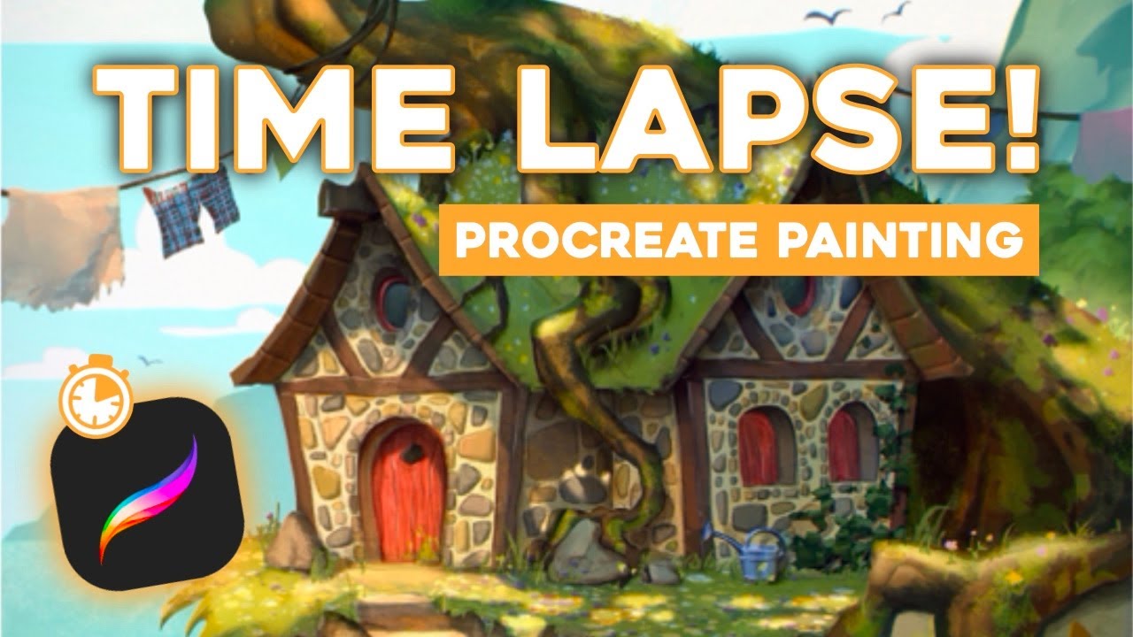 PAINTING IN PROCREATE | TIME LAPSE! - YouTube