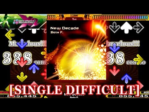 【DDR X2】 New Decade [SINGLE DIFFICULT] 譜面確認＋クラップ - YouTube
