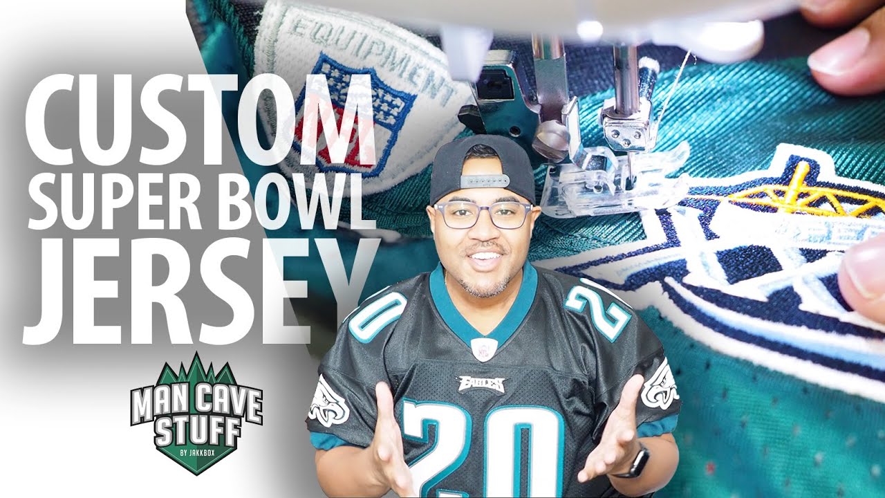 Custom Super Bowl Jersey | NEW Method for adding Jersey Patch - YouTube