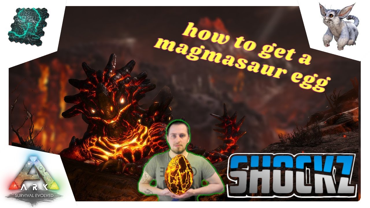 HOW to get a MAGMASAUR egg in 4 MINUTES!! ark survival evolved - YouTube