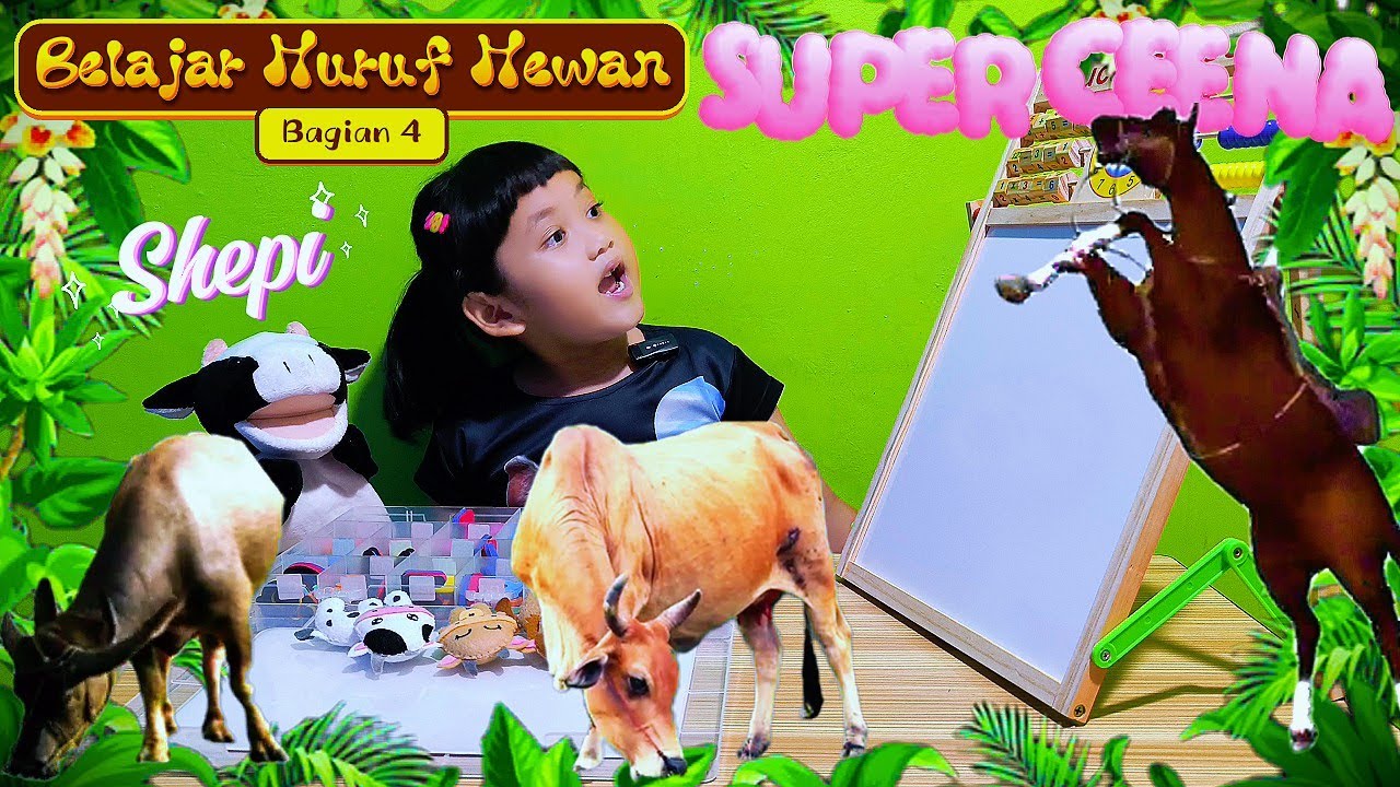 Belajar Huruf Hewan Bagian 4 Bersama Ceena dan Shepi - YouTube