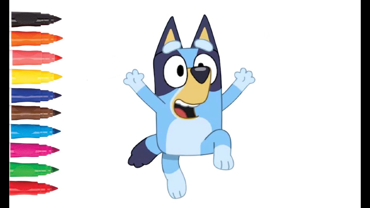 How to draw Bluey | Easy tutorial - YouTube