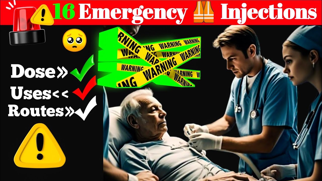 16 Emergency 🦺 Injections|| Medical Emergency Medicines #medicalworkers ...
