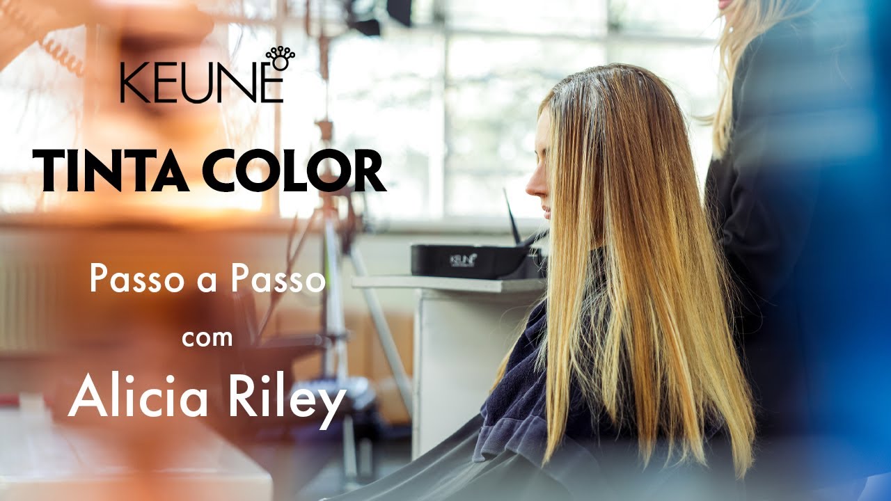 Keune Tinta Color Passo a Passo modelo Blonde - YouTube