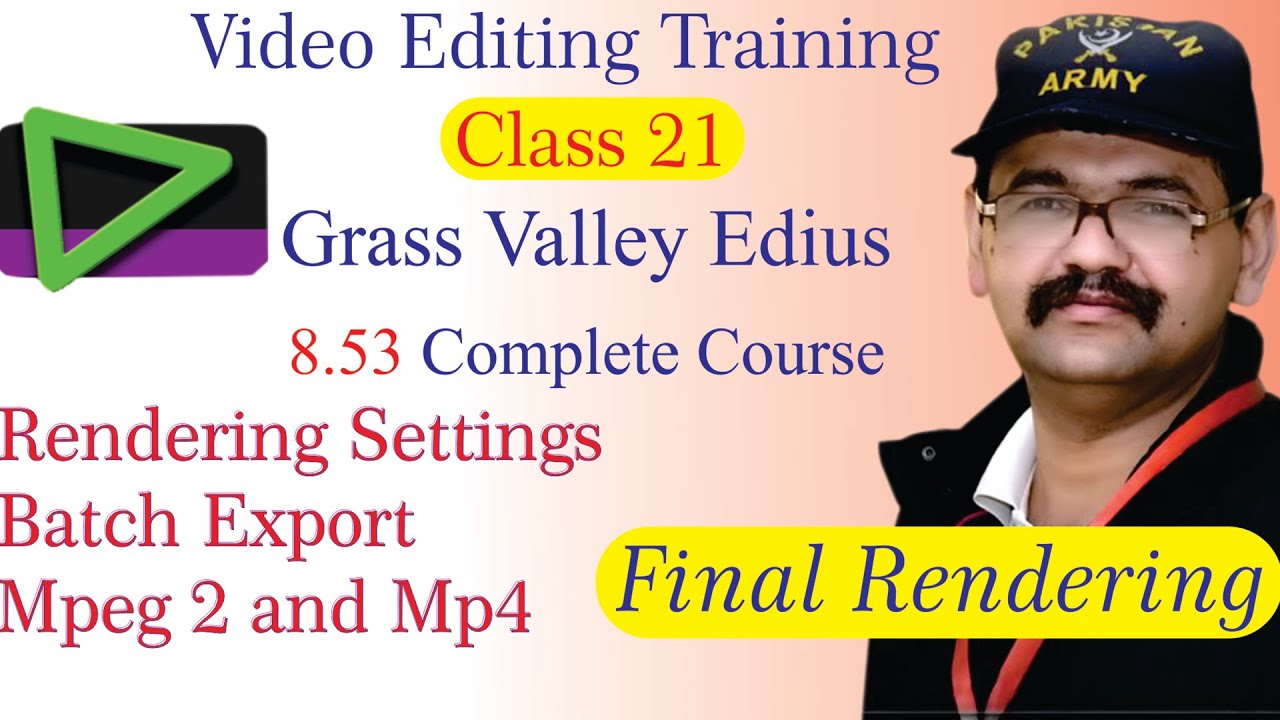 Edius Grass Valley Complete Course for Beginner to Advance | Render | Class21 - YouTube