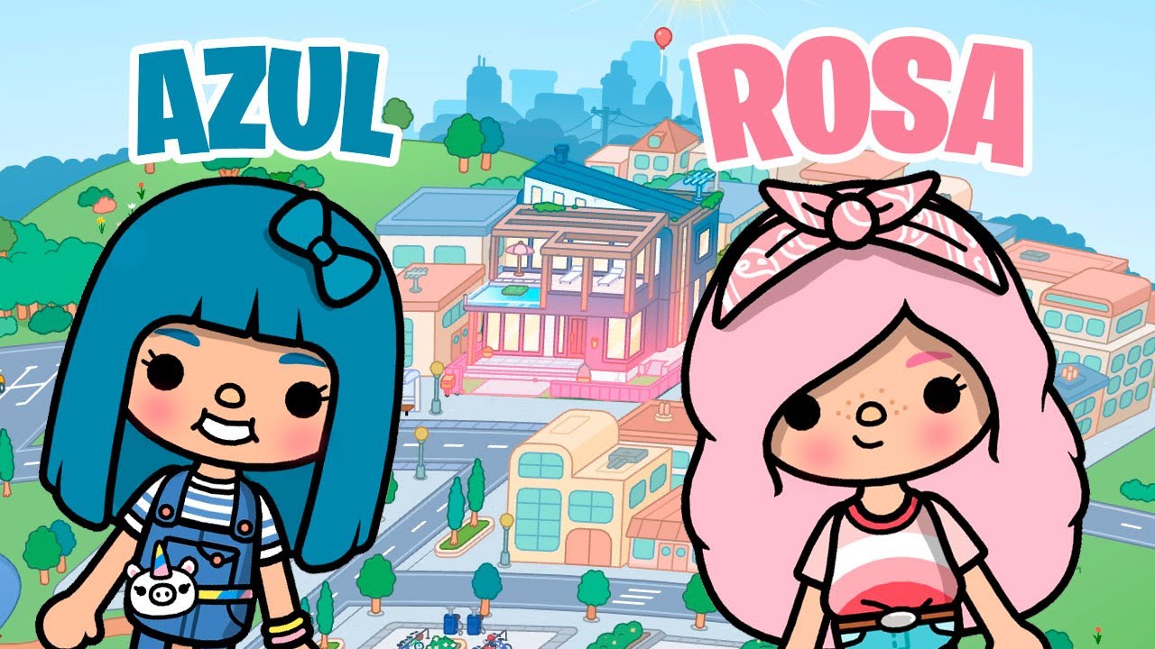 Decorando la mansión moderna de ROSA💗y AZUL💙 | Toca Life World ...