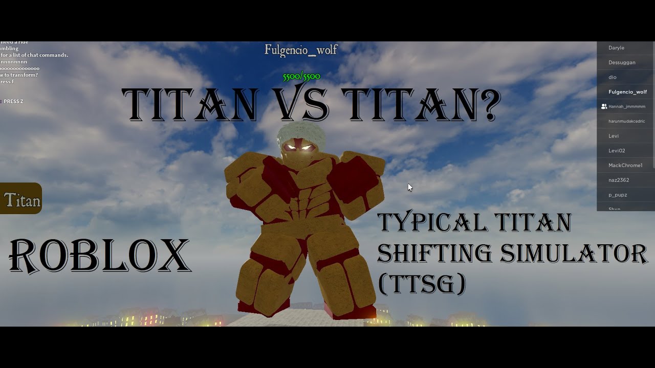 Roblox | Typical Titan Shifting Game | Colossals Clash - YouTube