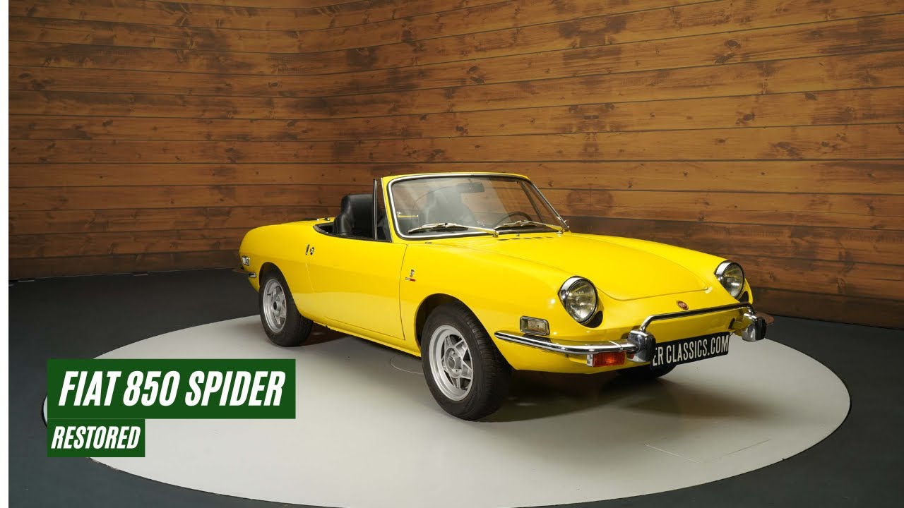 Fiat 850 Spider | Restored | History known | 1972-VIDEO- www.ERclassics.com - YouTube