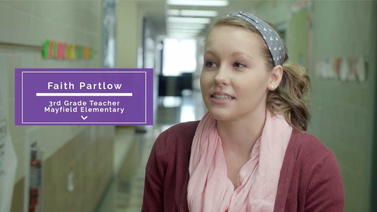 Teacher Feature: Faith Partlow, Mayfield Elementary - YouTube