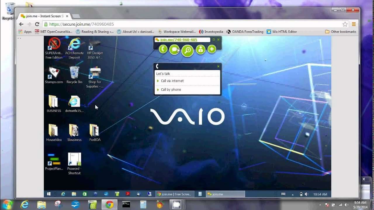 Screen Sharing, Online Meeting with Join.Me - YouTube