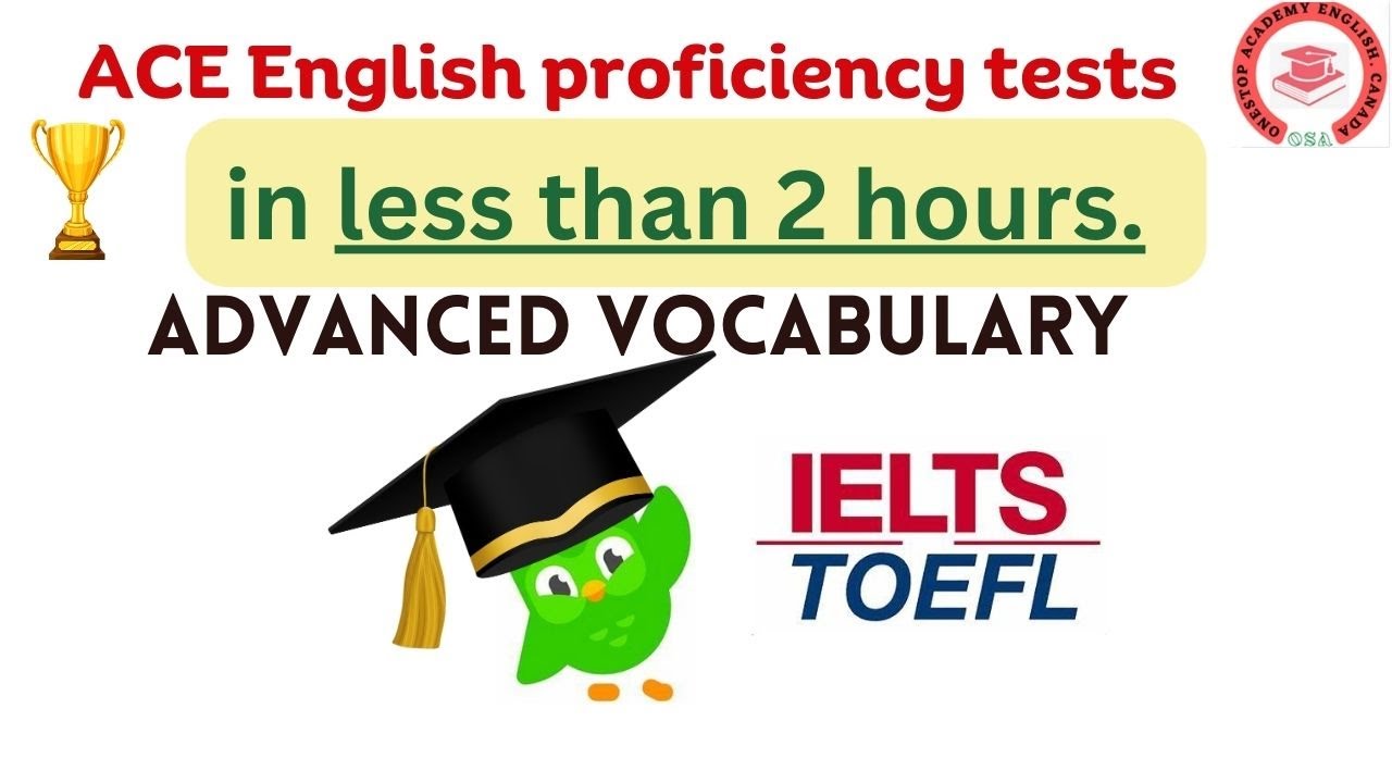 C2- Level Advanced vocabulary for IELTS, TOEFL, and Duolingo language ...