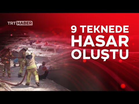Maltepe'de teknede çıkan yangın söndürüldü