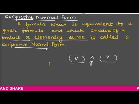 Conjunctive Normal Form(CNF) | Discrete Mathematics - YouTube
