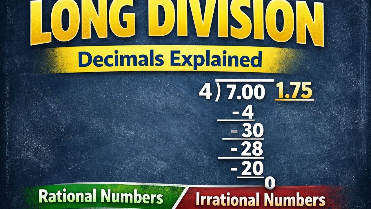 Long Division Explained Simply | Rational & Irrational Numbers - YouTube