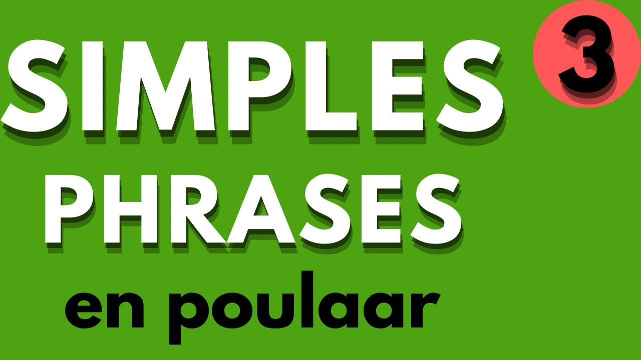 Phrases simples pour apprendre le pulaar - YouTube