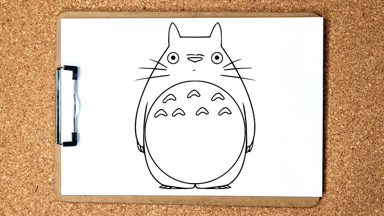 COMO DESENHAR O TOTORO - Meu Amigo Totoro do Studio Ghibli - YouTube