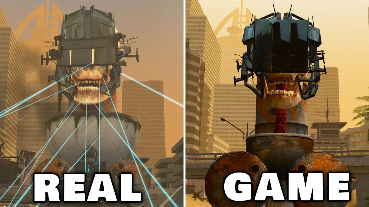 Skibidi toilets battles REAL VS GAME (Cameraman Helicopter, Grey Claw ...