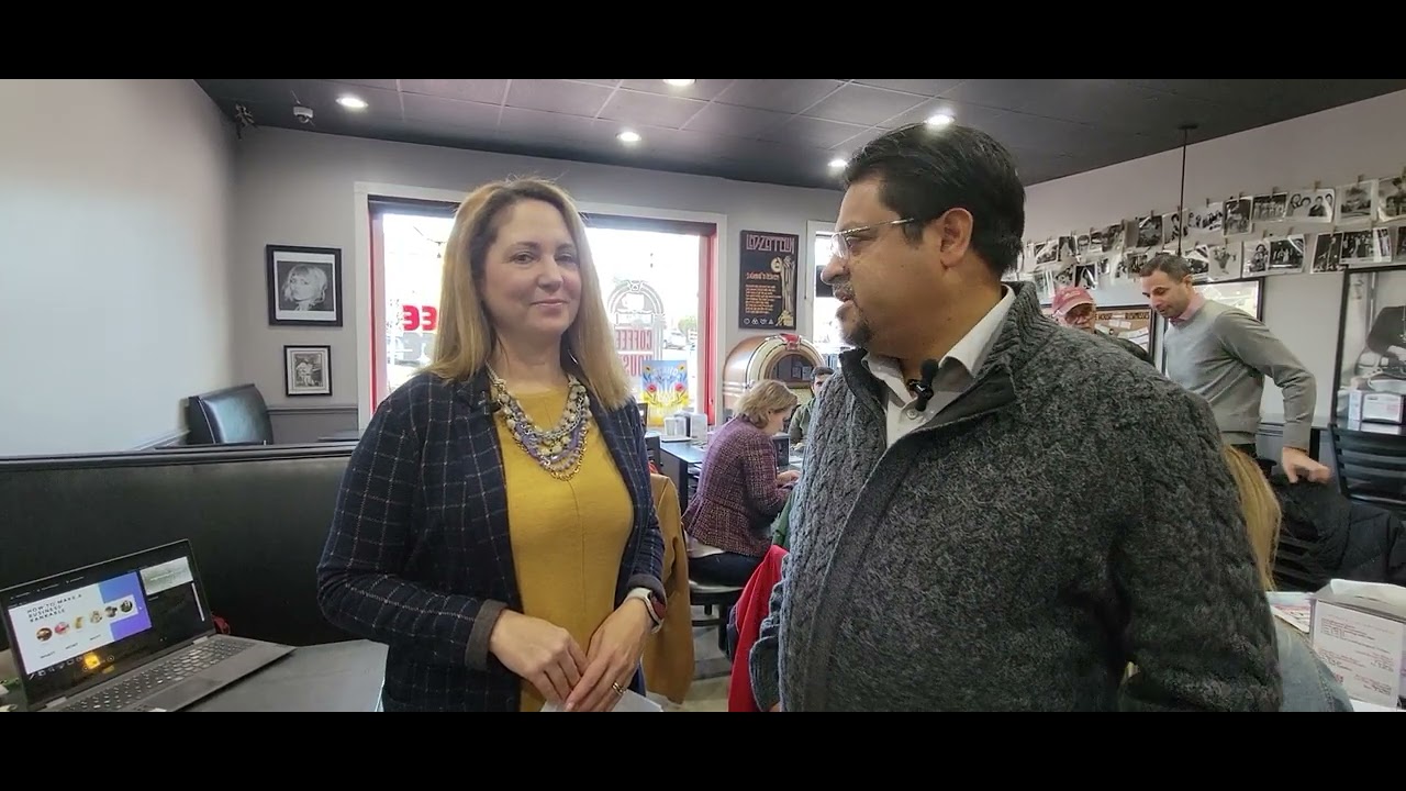 Business Connects' Jennifer Wilner with Parag Nevatia of EZ Funding ...