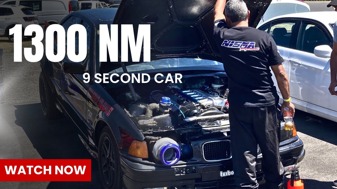 BMW E36 DRAG CAR | M50 multivalve turbo+ 8HP gearbox - YouTube