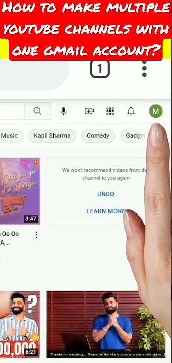 How to make multiple youtube channels with one gmail account? #shorts - YouTube