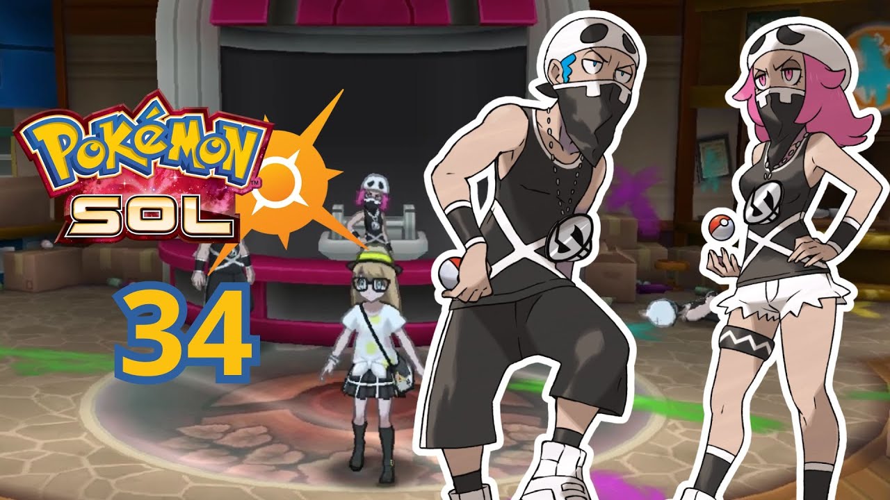 Pokémon Sol Hardlocke ep 34 EL PUEBLO DOMINADO POR EL TEAM SKULL - YouTube