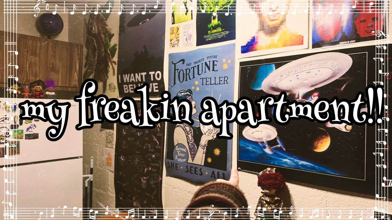 my realistic studio apartment tour!! - YouTube