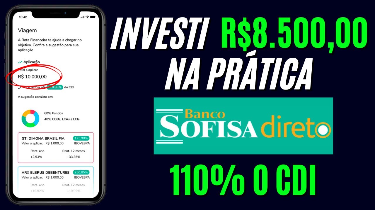 CDB de Liquidez Diária Sofisa (110% do CDI) Ainda Vale a Pena? Investindo na Prática! - YouTube