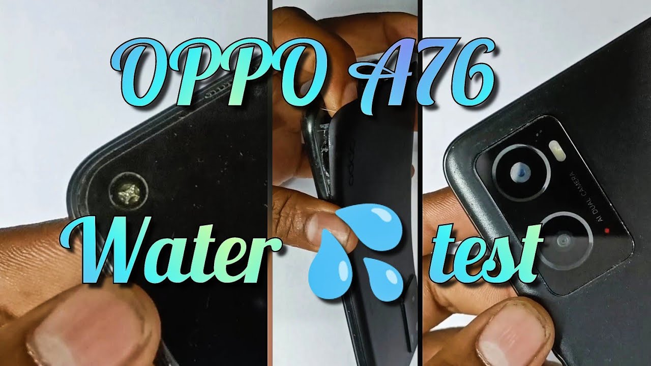 oppo A76 water 💦 test # oppo A76 back cover open #A76 waterproof test # ...