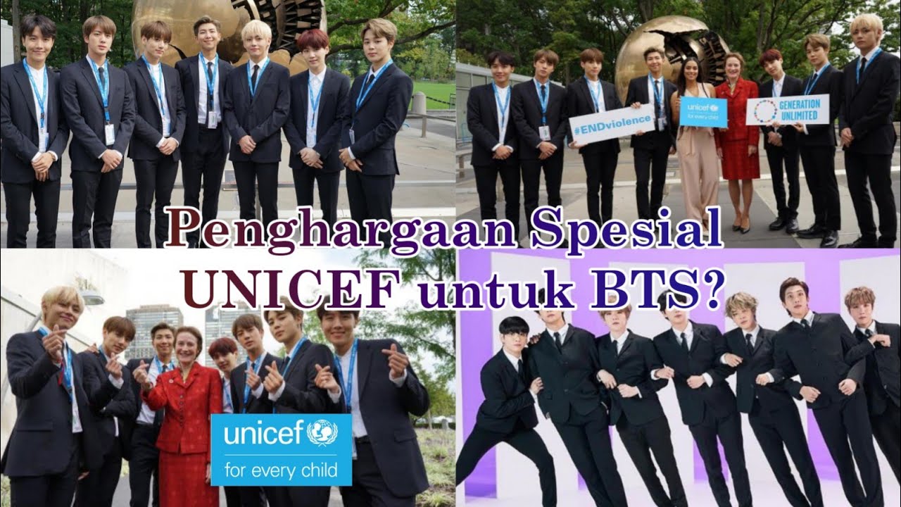 BTS dapat penghargaan spesial dari UNICEF? - YouTube