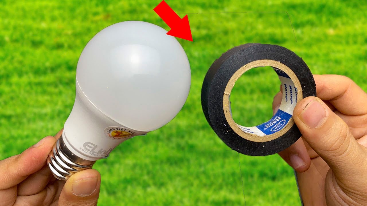 Wrap a non-working Led Bulb with insulating tape and the result will ...