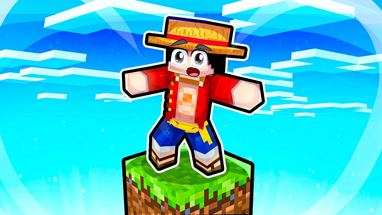 Pasé 24 Horas en UN SOLO BLOQUE de ONE PIECE en MINECRAFT - YouTube